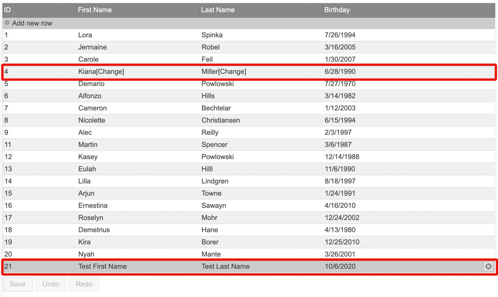 PHP を用いた igGrid(Ignite UI for JQuery) へのCRUD実装サンプル – INFRAGISTICS ナレッジ ベース